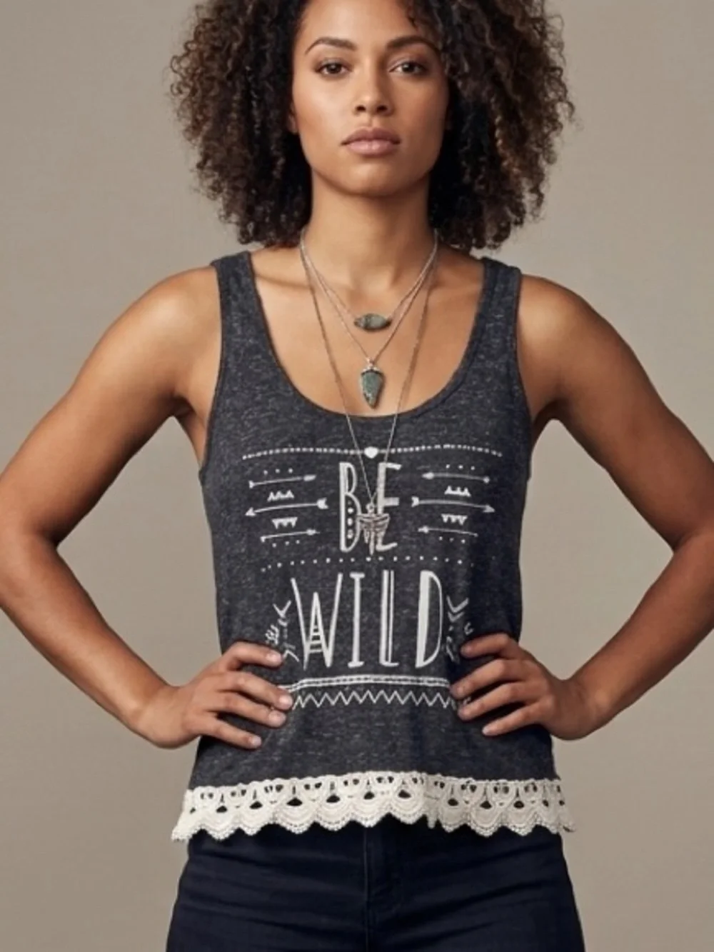 Streetwear Society | Tops | Streetwear Society Charcoal Black Be Wild ...